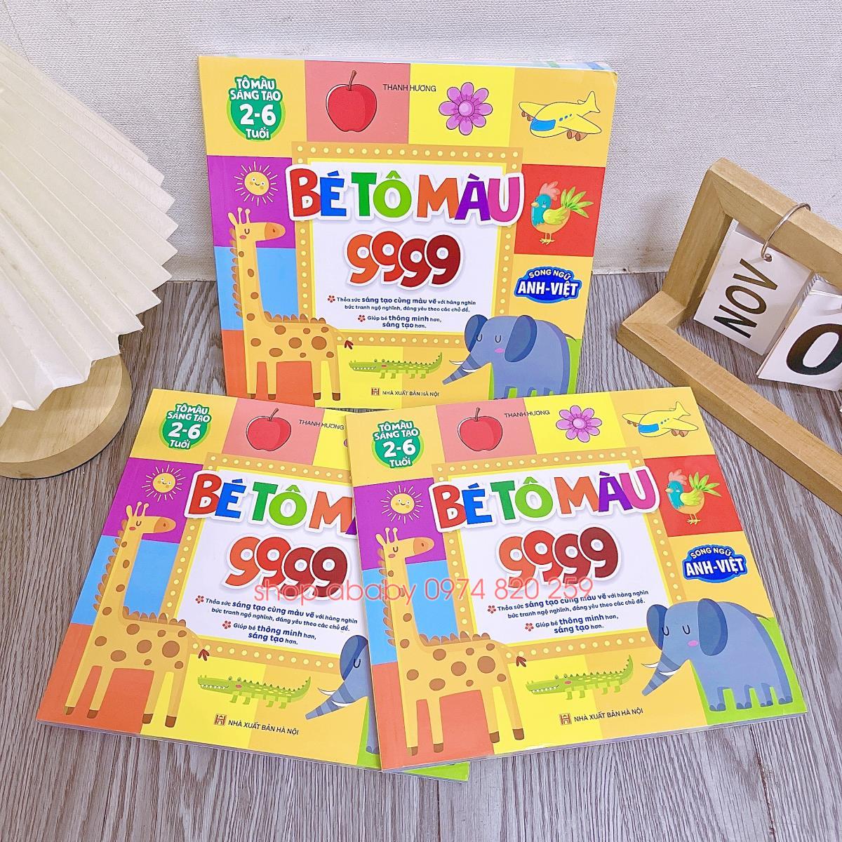 Sách bé tô màu 9999 (2-6 tuổi) | Đồ chơi cho bé