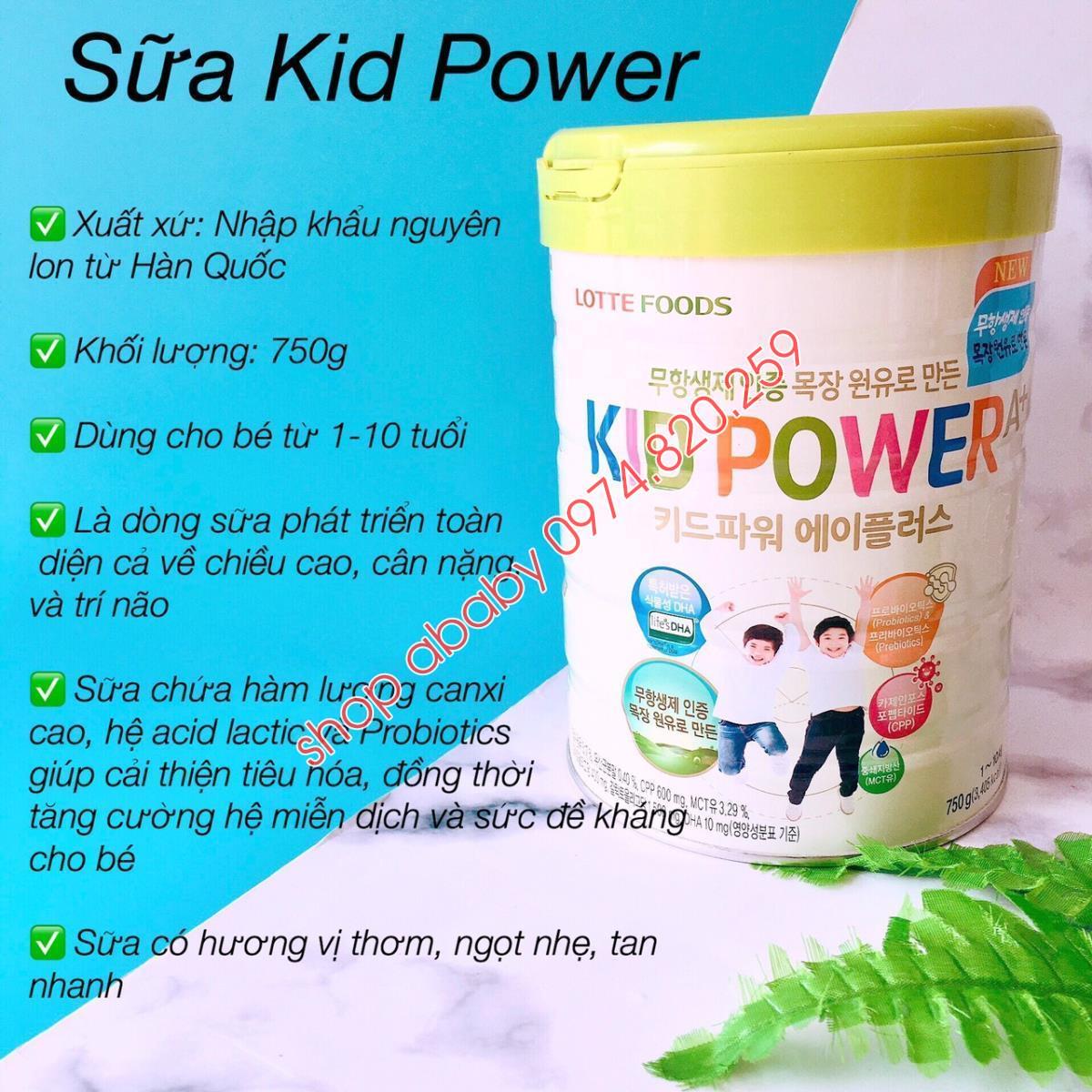 Sữa Lotte Kids A+ 760g (>1 tuổi) | Sữa cho bé