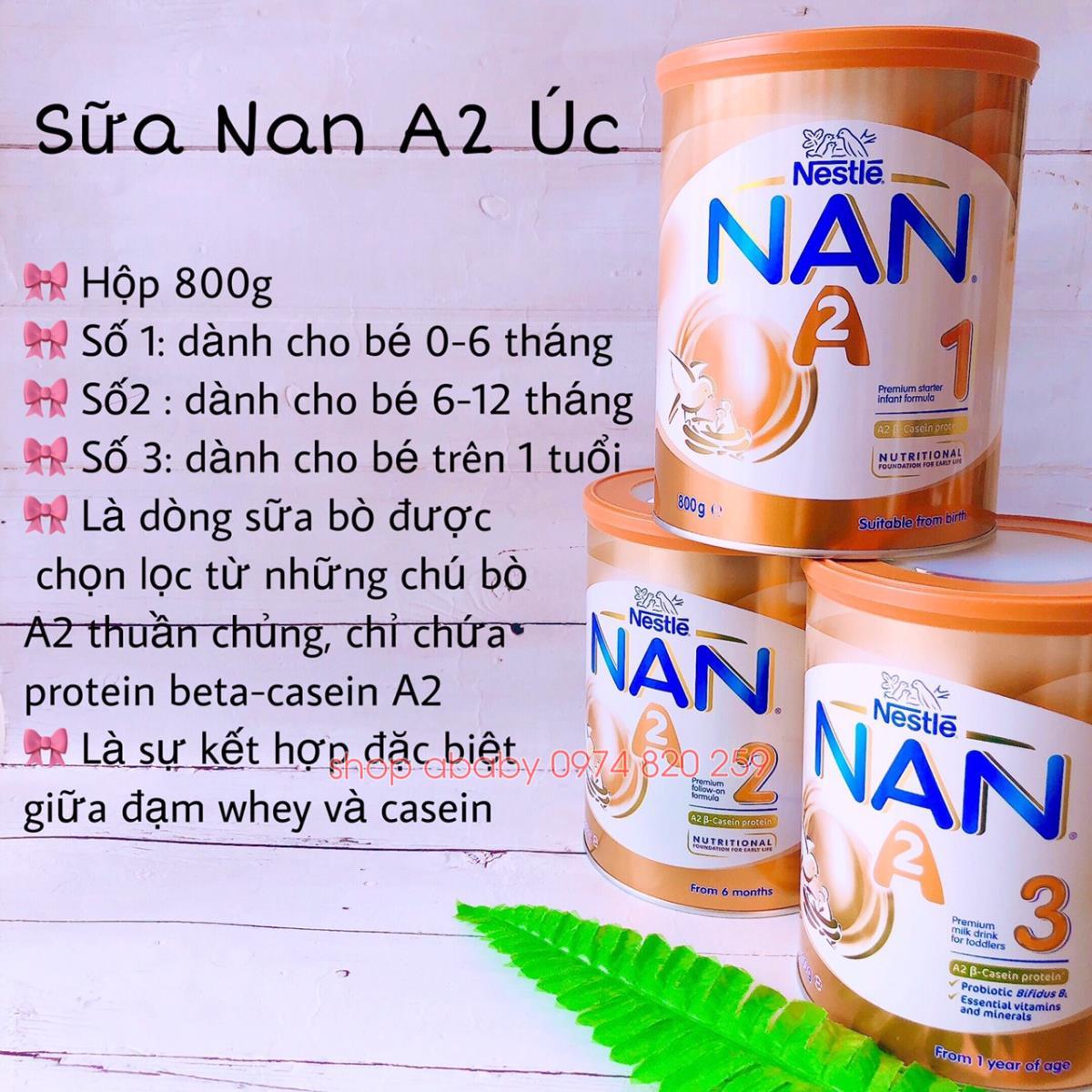 Sữa Nan A2 Úc 800g | Sữa cho bé